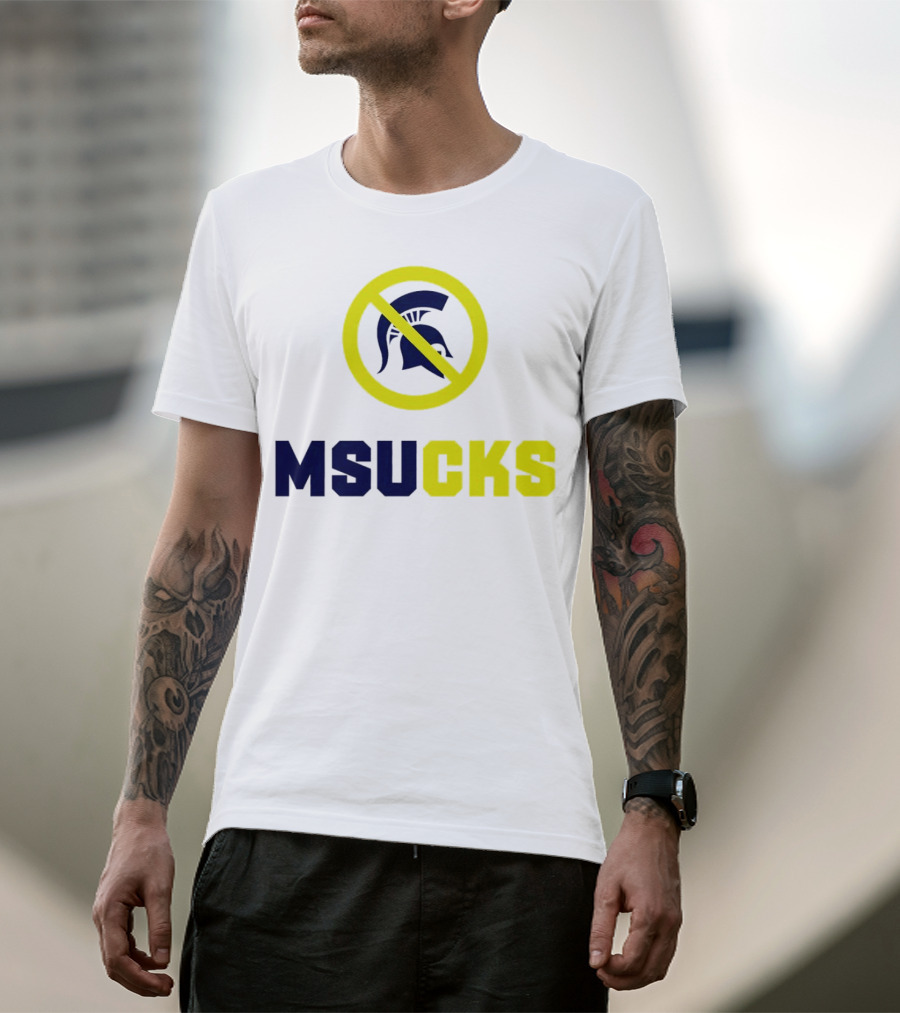 MSU Spartans MSUCKS Rivalry Ban T-Shirt