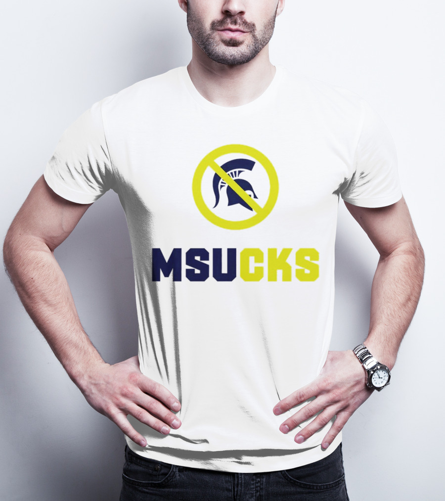 MSU Spartans MSUCKS Rivalry Ban T-Shirt