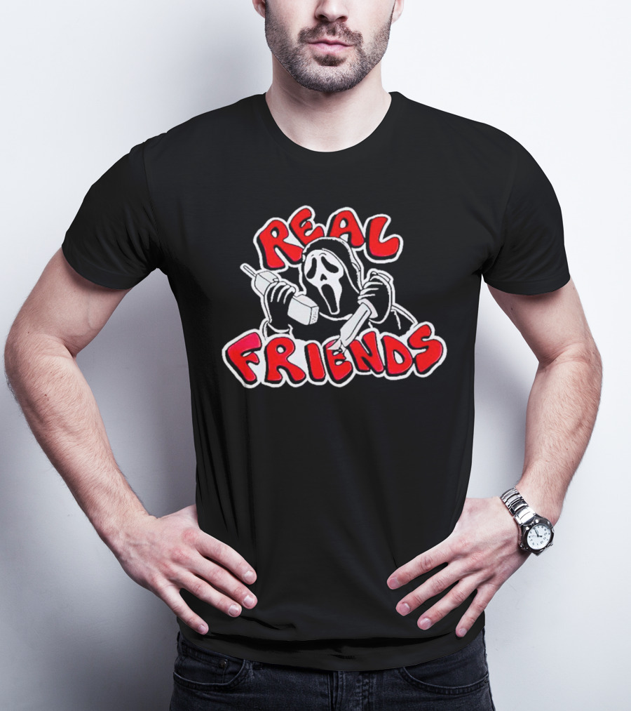 Real Friends Scream Ghostface Halloween Character T-Shirt