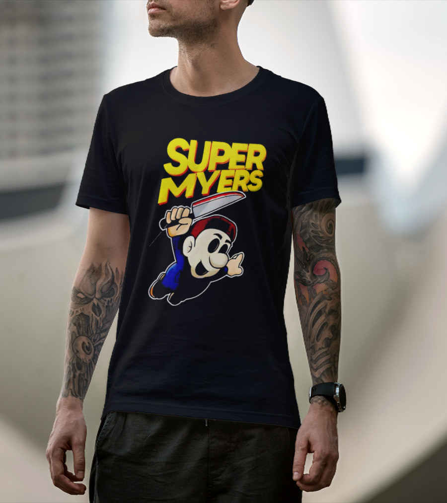 Super Myers Halloween Mario T-Shirt