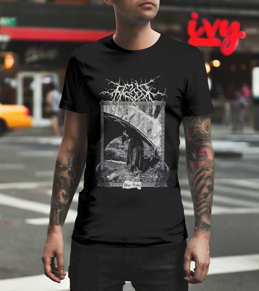 Frosk Stone Prison Gothic Monochrome T-Shirt
