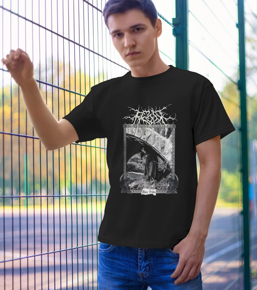 Frosk Stone Prison Gothic Monochrome T-Shirt
