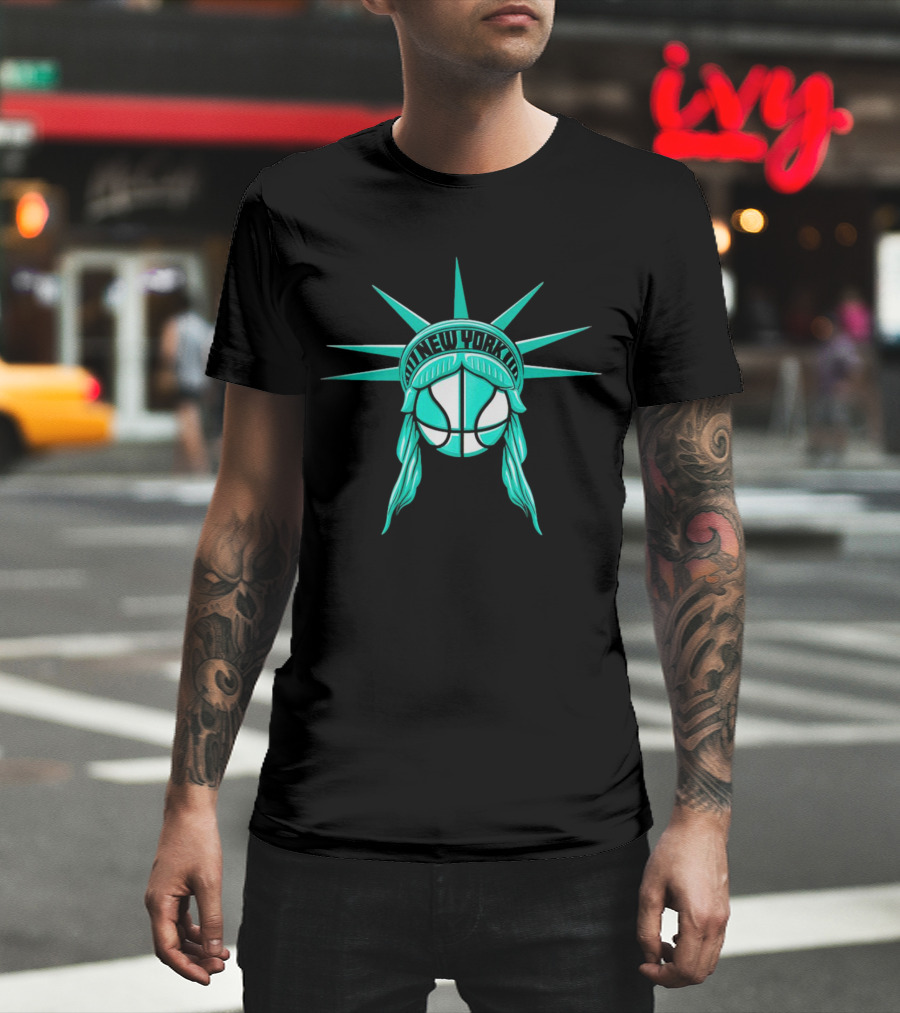 New York Liberty Basketball Lady Liberty T-Shirt