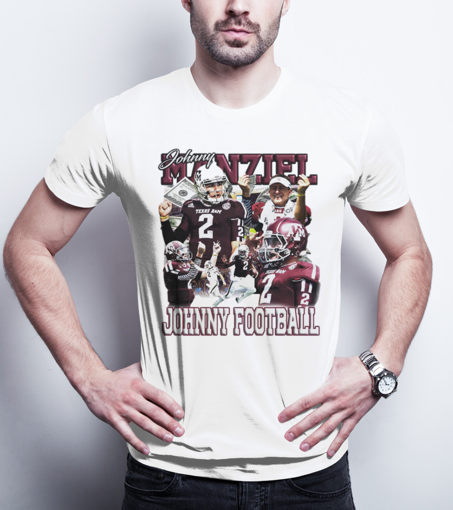 Johnny Manziel Texas A&M Aggies Johnny Football Number 2 College Football Legend T-Shirt