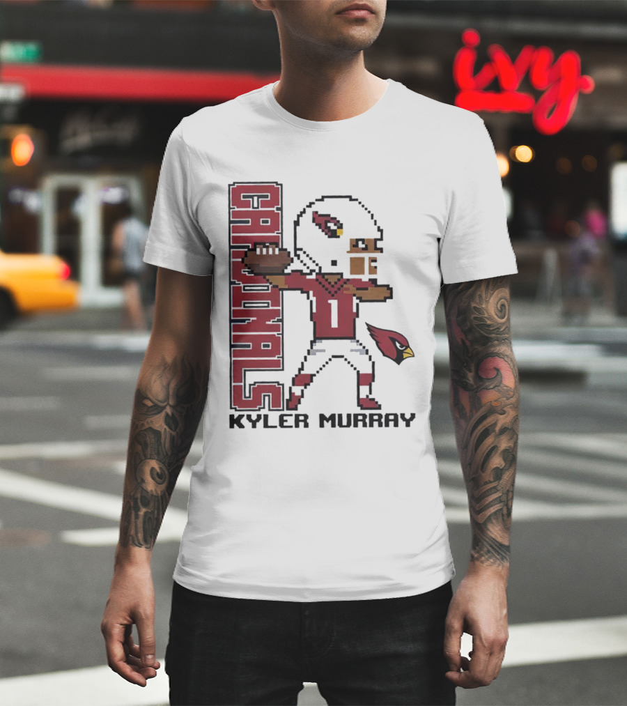 Cardinals Kyler Murray Arizona Football Pixel T-Shirt