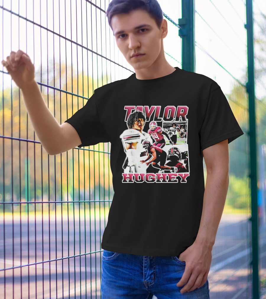 Taylor Hughey Mesquite High School Boys Varsity Football Action Collage T-Shirt
