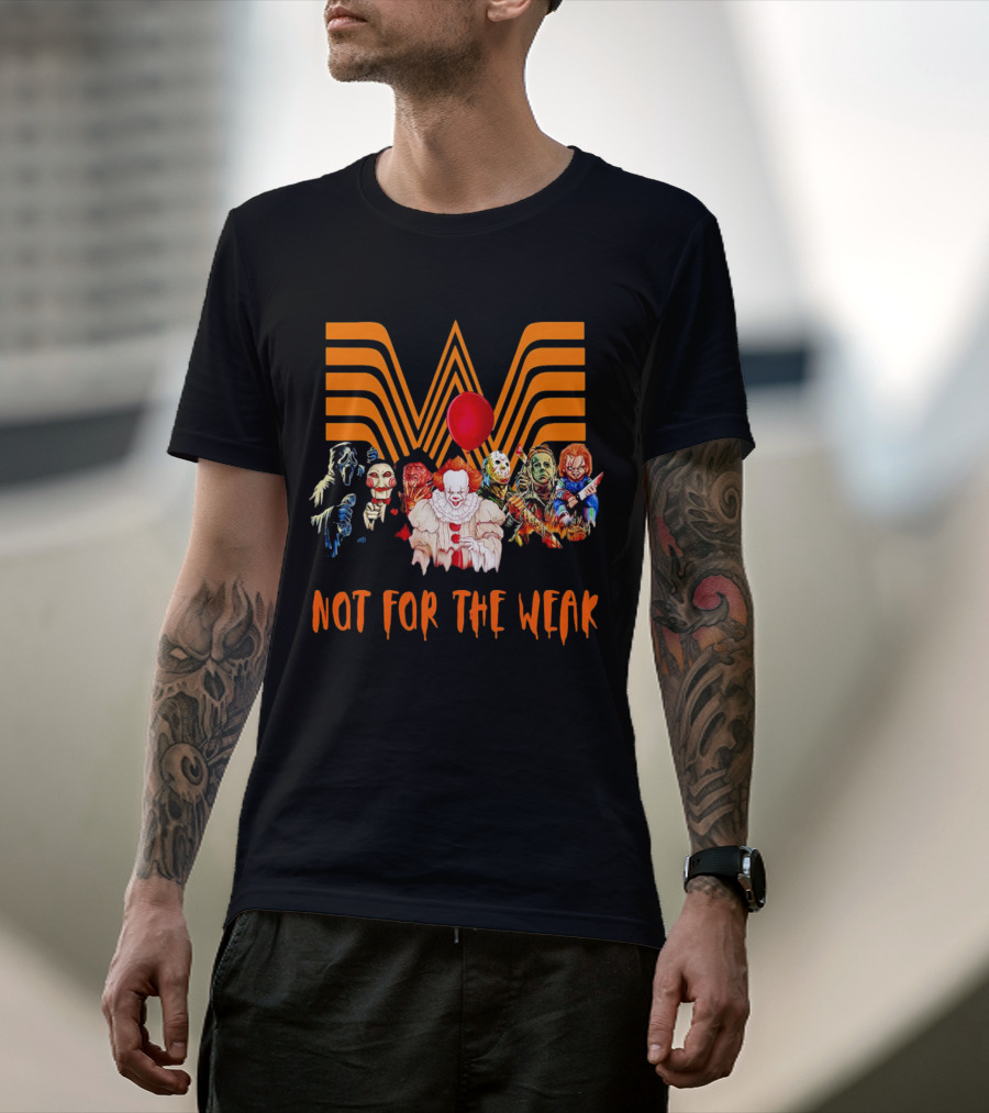 Whataburger Horror Movie Characters Not For The Weak Iconic Spooky Mashup T-Shirt