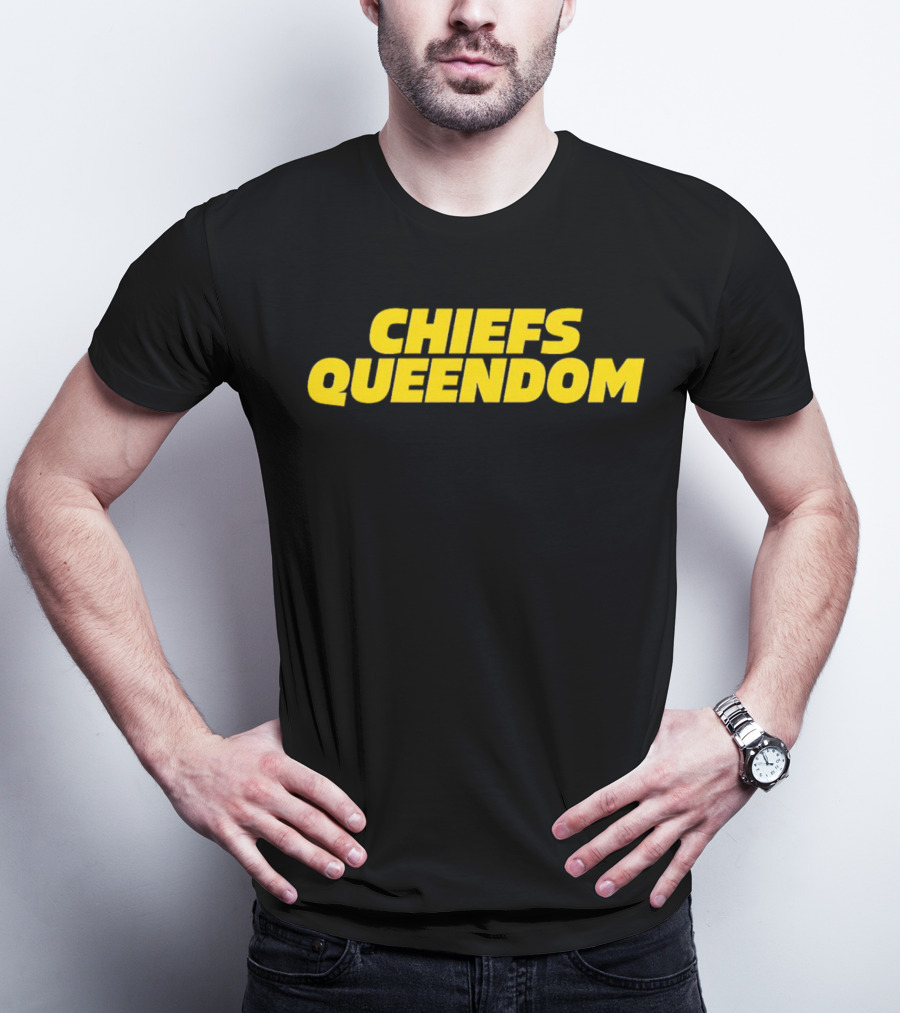 Chiefs Queendom Fan Apparel In Bold Yellow T-Shirt