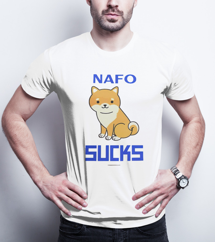 NAFO Furry Dog Meme Critique T-Shirt