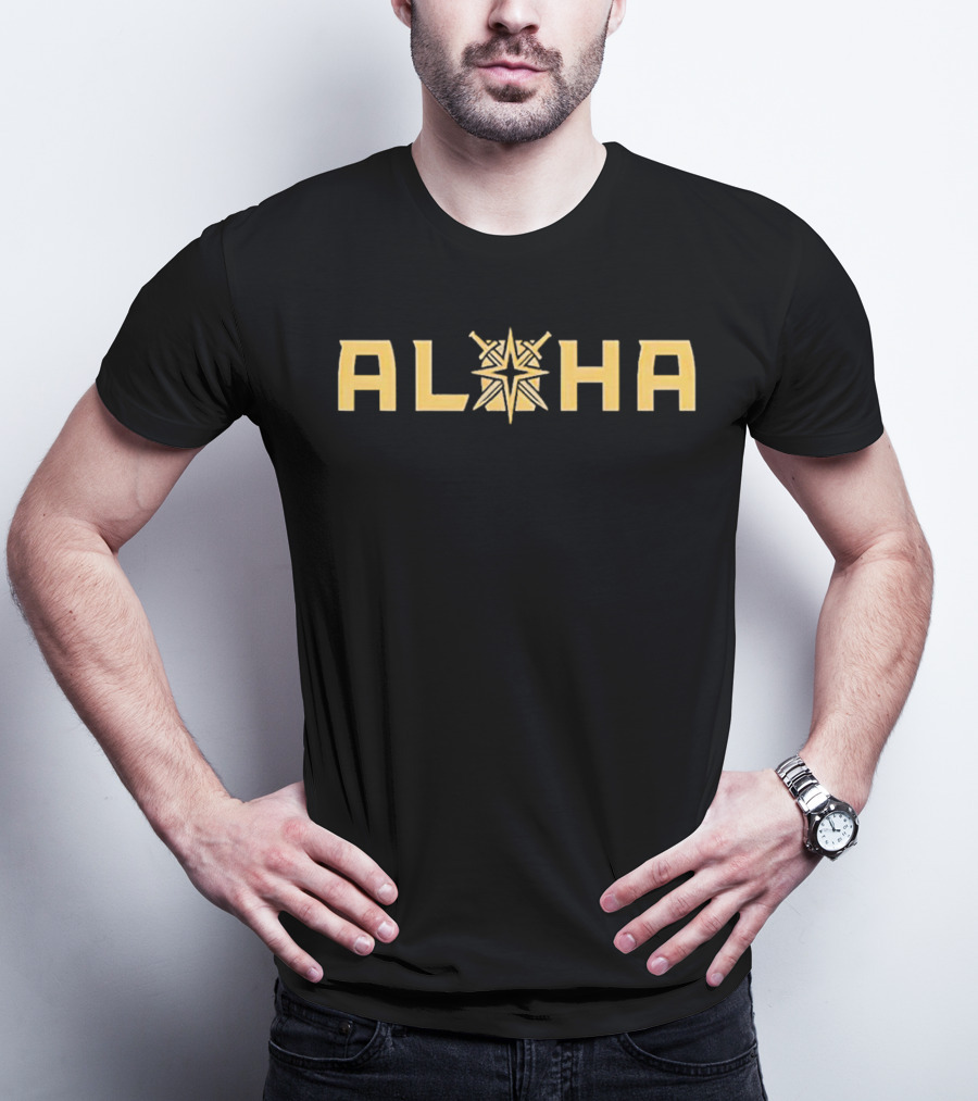 Vegas Golden Knights Aloha Hockey Knights T-Shirt