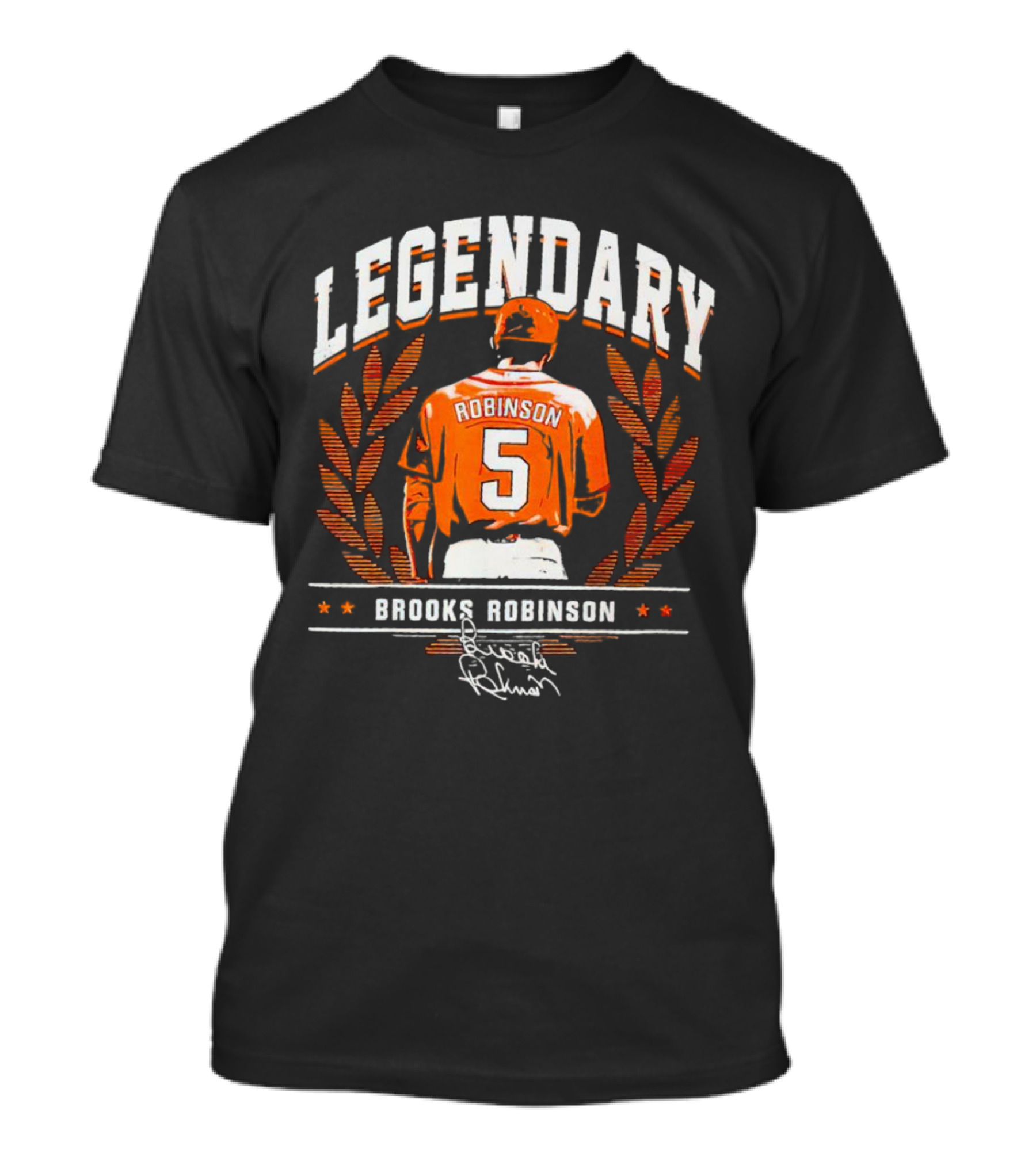 Legendary Brooks Robinson 5 Baltimore Orioles Signature T-Shirt