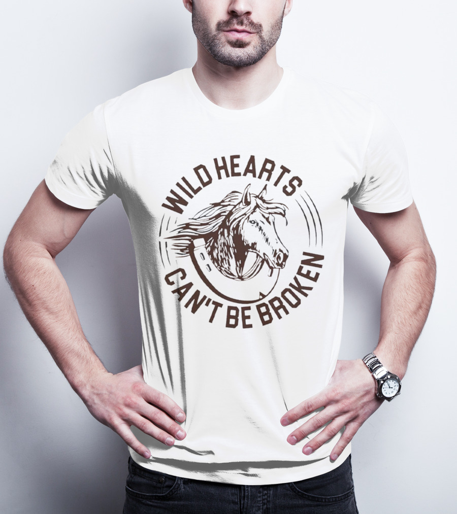 Wild Hearts Can't Be Broken Horse Freedom Spirit T-Shirt