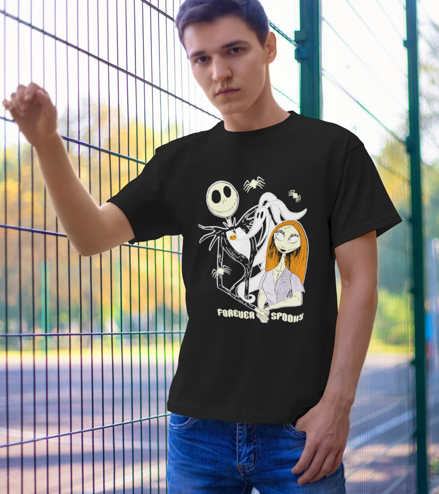 Jack Skellington Sally Zero Forever Spooky Halloween T-Shirt