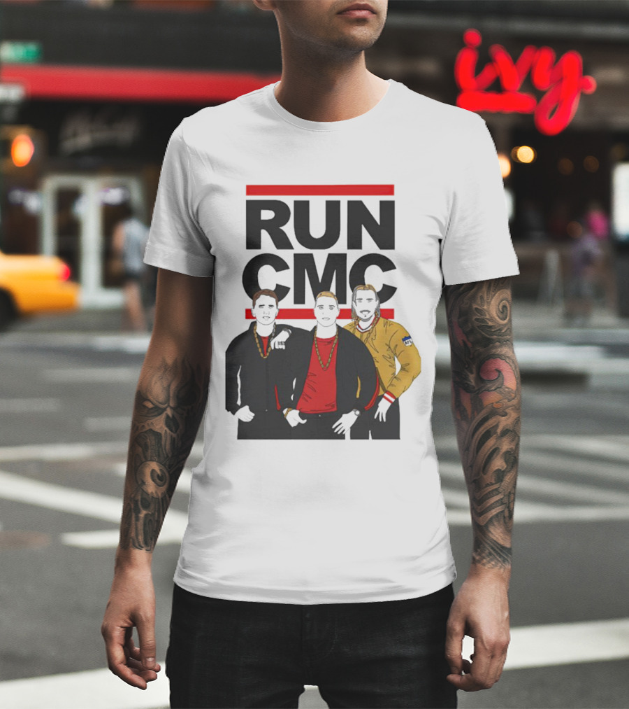 RUN CMC Remake Retro Hip-Hop Style Trio T-Shirt