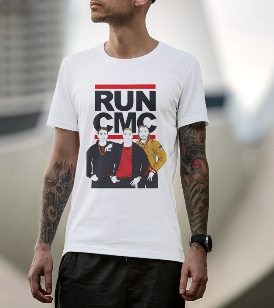 RUN CMC Remake Retro Hip-Hop Style Trio T-Shirt