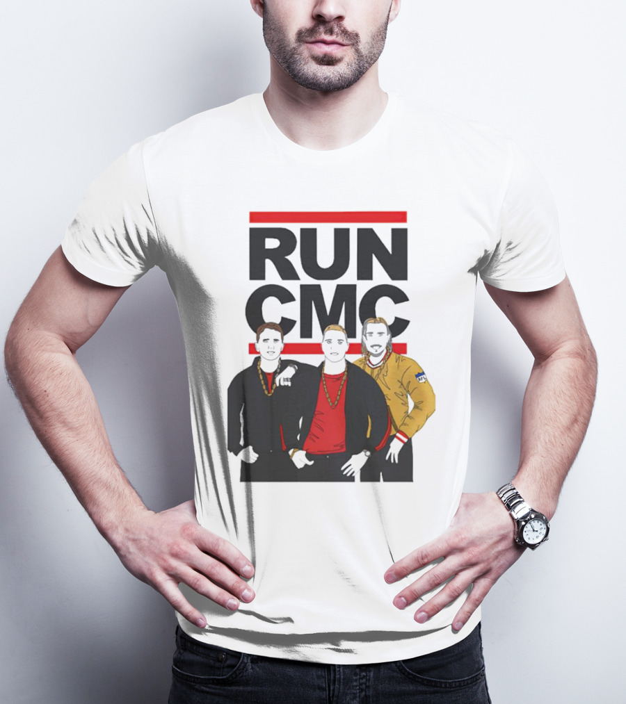 RUN CMC Remake Retro Hip-Hop Style Trio T-Shirt