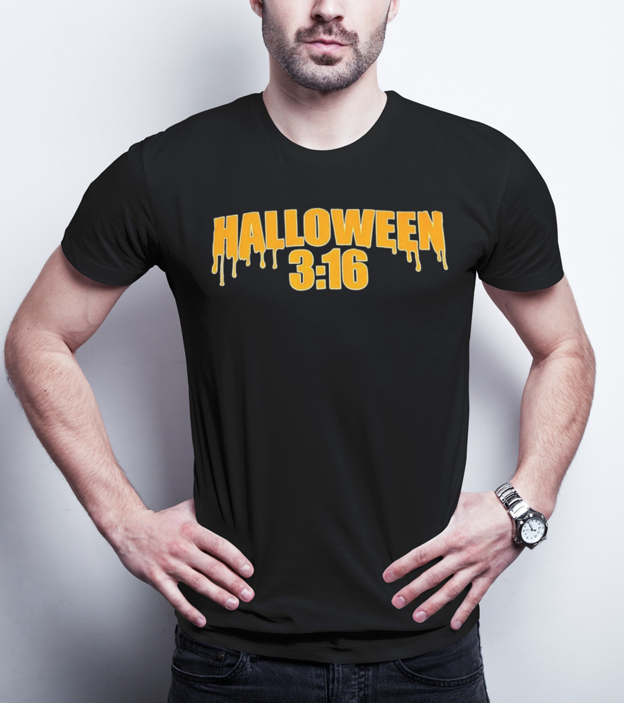 Halloween 3 16 Dripping Slime Font T-Shirt