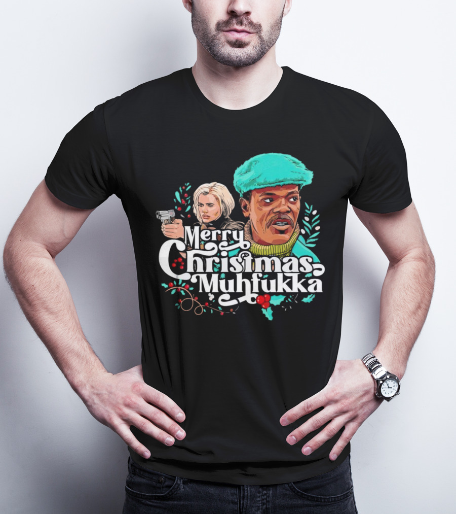 Merry Christmas Muhfukka Movie Character Holiday T-Shirt