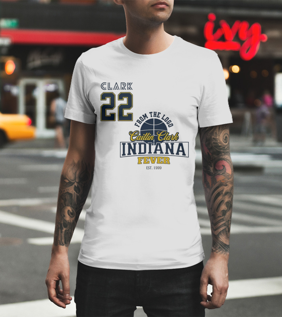 Clark 22 From The Logo Caitlin Clark Indiana Fever Est. 1999 Basketball T-Shirt