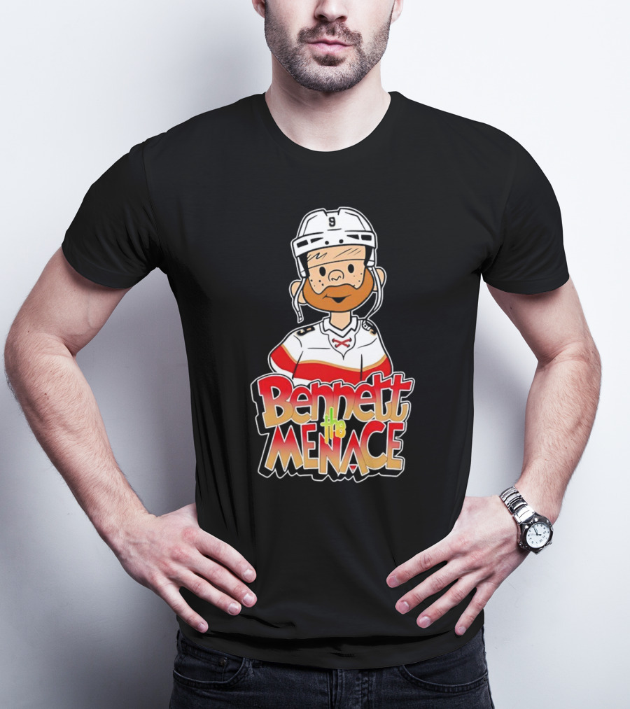 Bennett The Menace Florida Panthers Hockey Sam Bennett T-Shirt