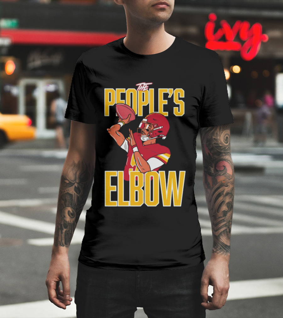 The People’s Elbow Washington Commanders Football Player Quarterback T-Shirt