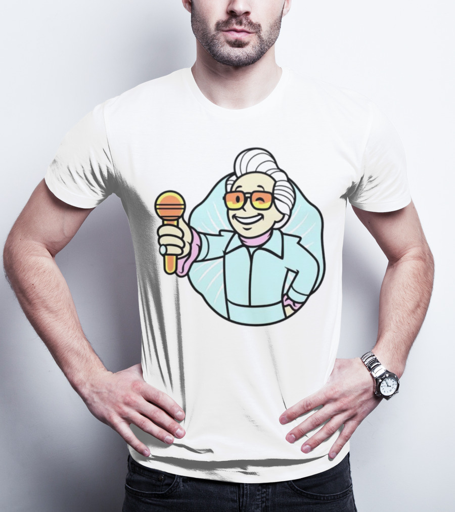 Vault Boy Elvis Microphone T-Shirt
