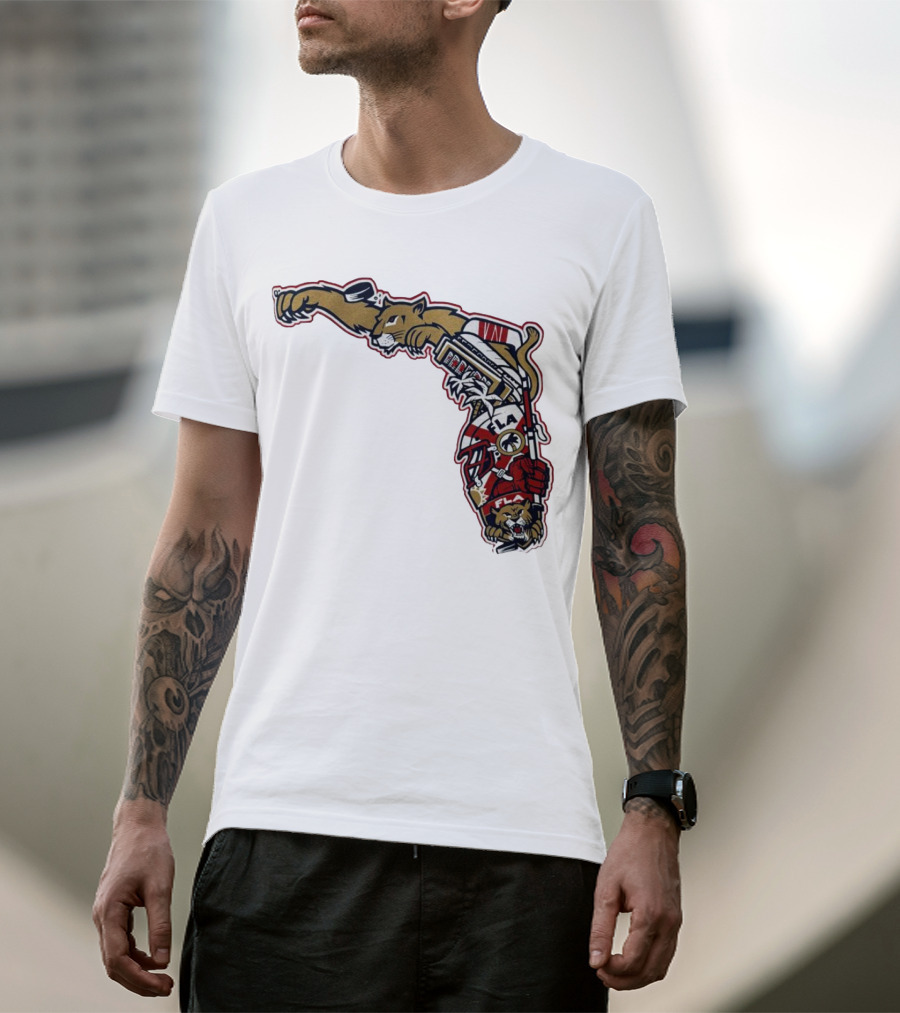 Florida Panthers Let's Hunt State Hockey T-Shirt
