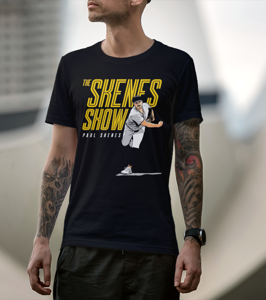The Skenes Show Paul Skenes Pittsburgh Pirates Pitching Action T-Shirt