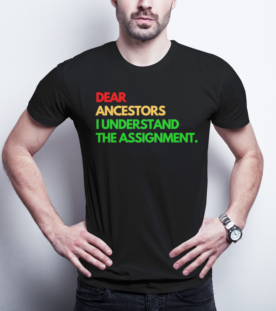 Dear Ancestors I Understand The Assignment T-Shirt