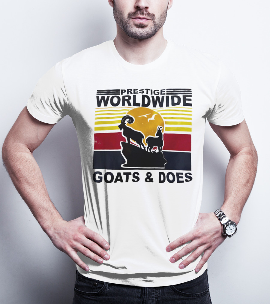 Prestige Worldwide Goats And Does Vintage Sunset T-Shirt