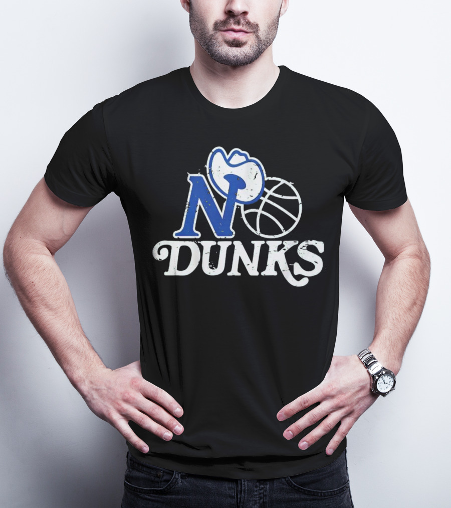 Dallas Mavericks No Dunks Cowboy Basketball T-Shirt