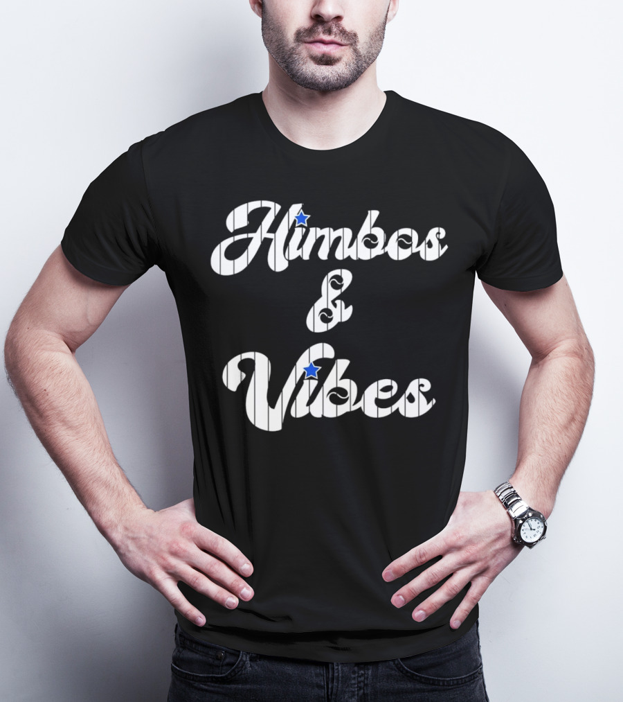 Himbos And Vibes Baseball Philadelphia Pinstripe Style With Stars T-Shirt