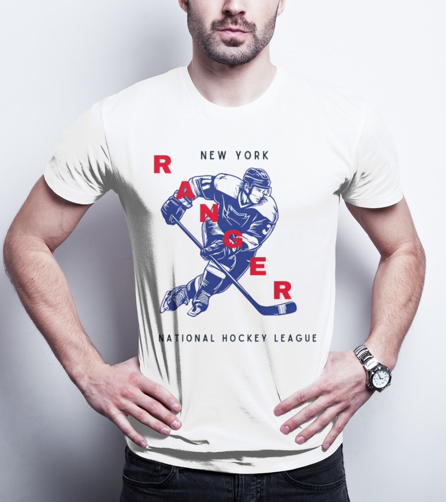 New York Ranger National Hockey League Vintage Player T-Shirt