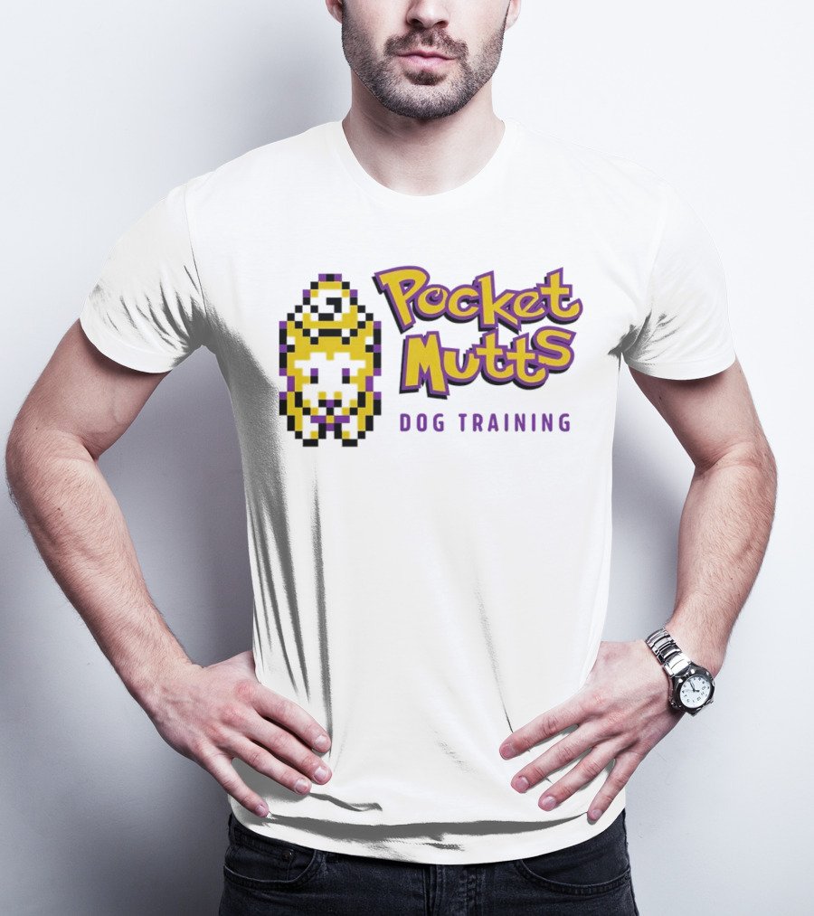 Pocket Mutts Dog Training Pixel T-Shirt