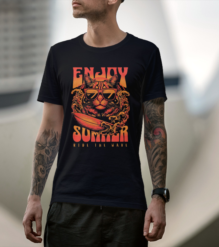 ENJOY SUMMER RIDE THE WAVE T-Shirt