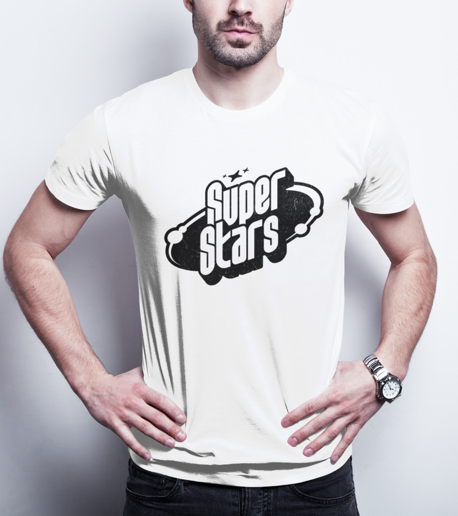 Super Stars Retro Galaxy Theme With Space Elements T-Shirt