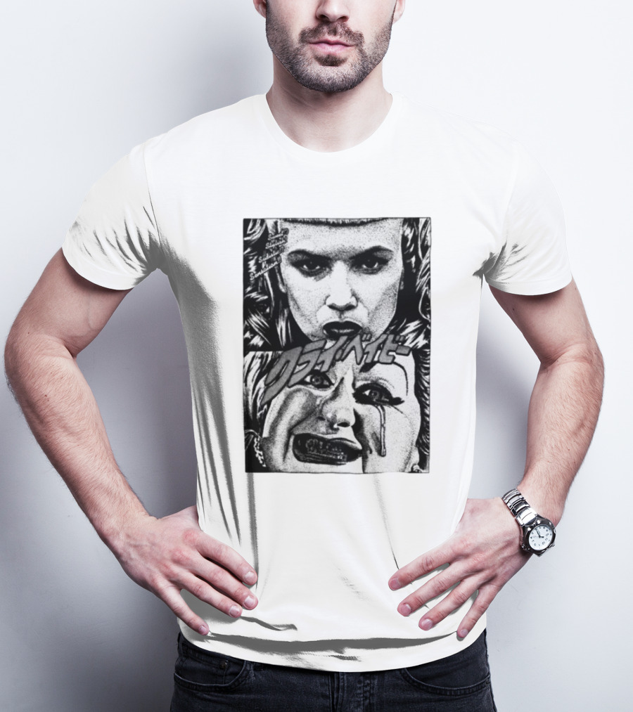 Mobshity Cry Baby John Waters Japanese Comic Style Faces T-Shirt