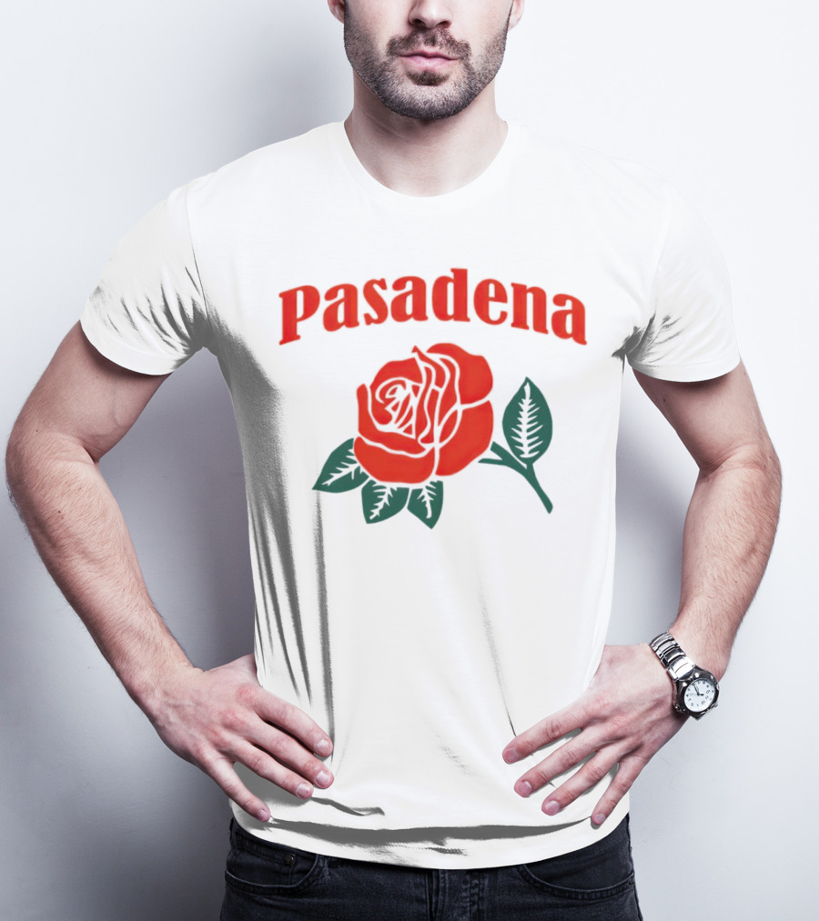 Pasadena Vintage Red Rose T-Shirt