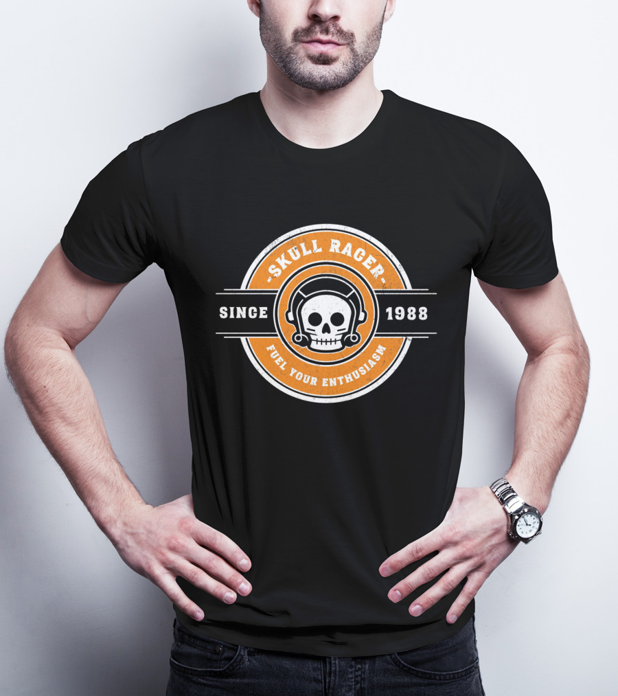 SKULL RACER FUEL YOUR ENTHUSIASM SINCE 1988 T-Shirt