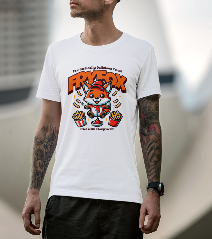 FRYFOX Fox-tastically Delicious Fries With A Foxy Twist T-Shirt