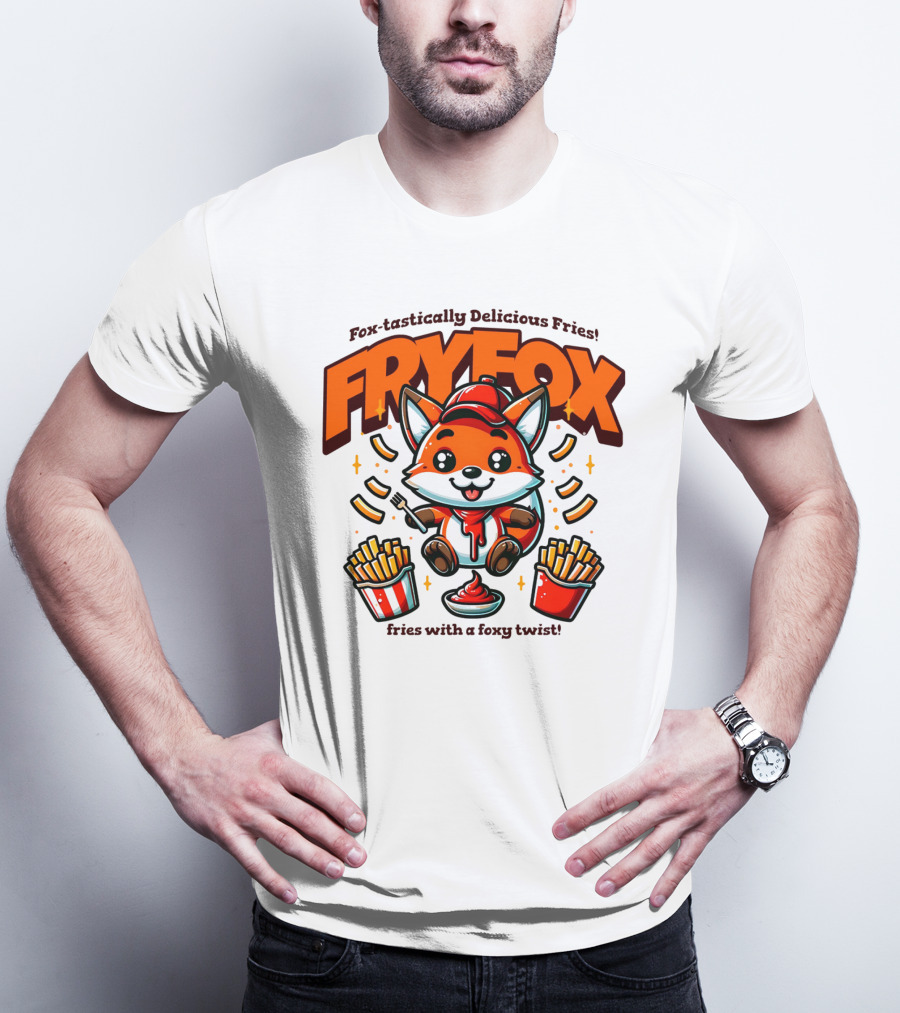 FRYFOX Fox-tastically Delicious Fries With A Foxy Twist T-Shirt