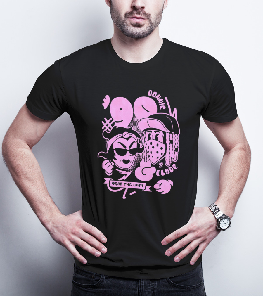 90 Bonnie And Clyde Grab The Cash T-Shirt