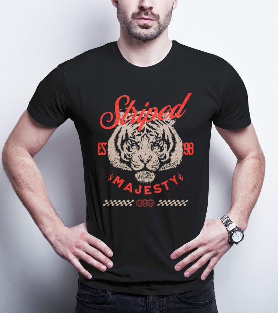 Striped Majesty Tiger Est 1998 T-Shirt