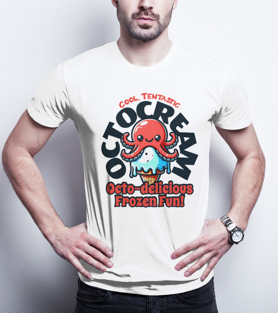 Cool Tentastic Octo-delicious Frozen Fun Octocream T-Shirt