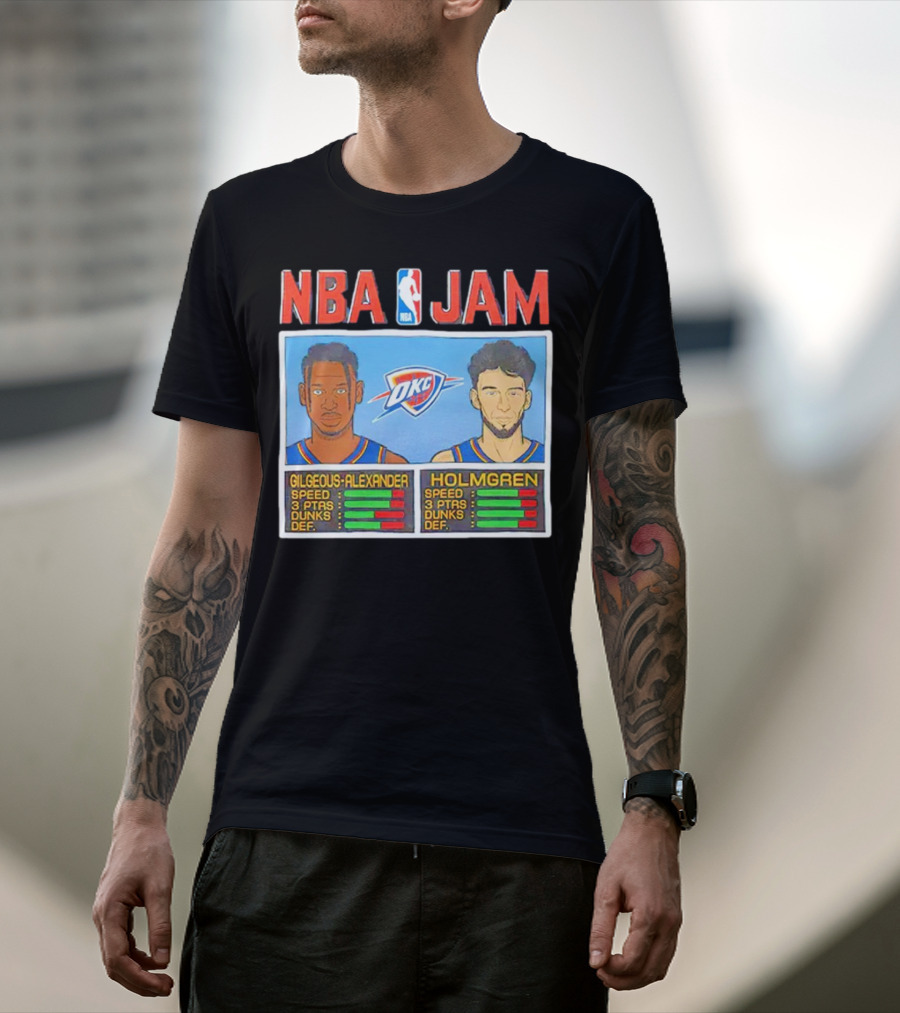 NBA Jam Shai Gilgeous-Alexander Chet Holmgren OKC Thunder T-Shirt
