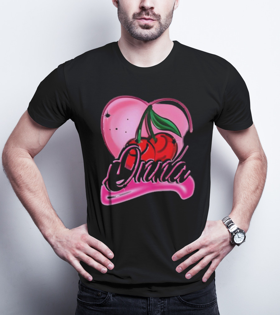 Onna Cherry Heart Pink T-Shirt