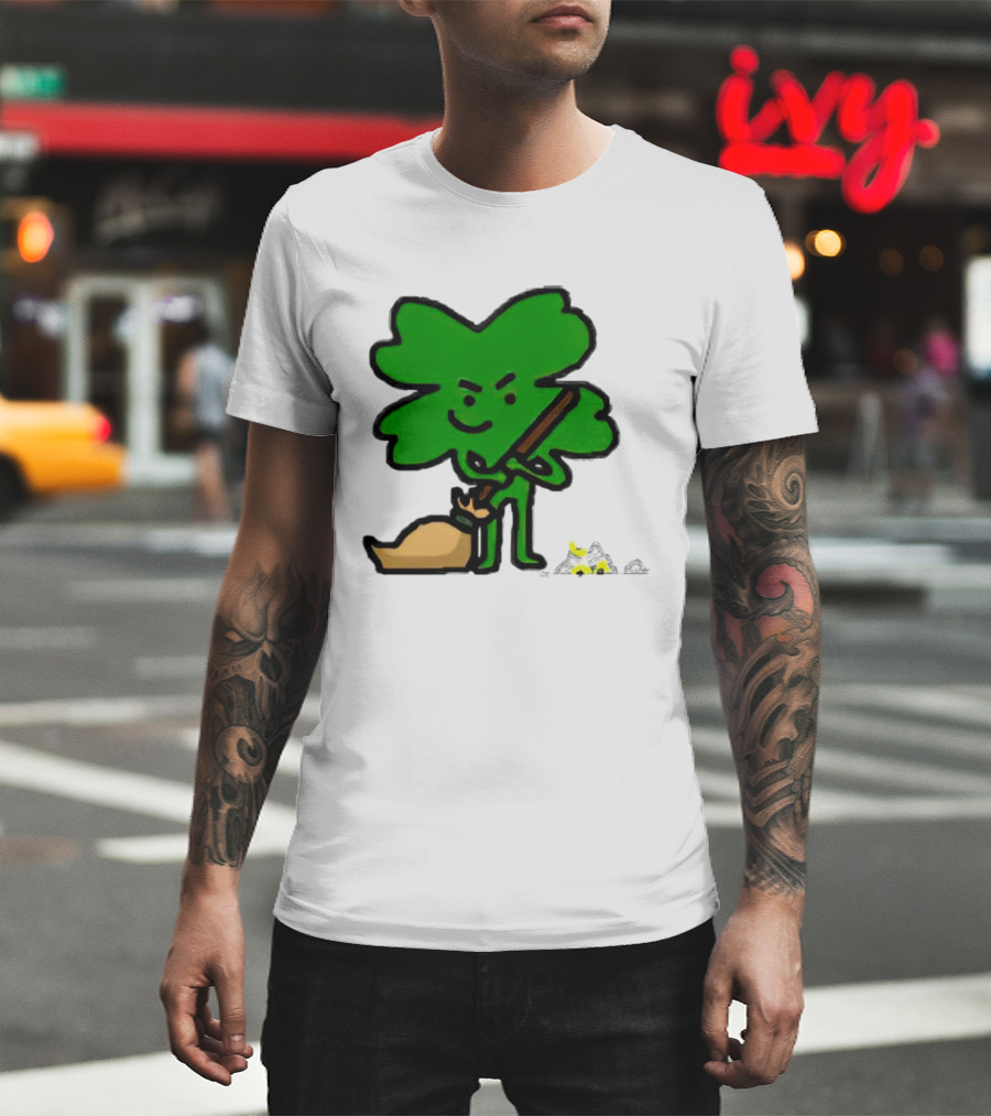 Boston Celtics Sweeping Shamrock Victory T-Shirt