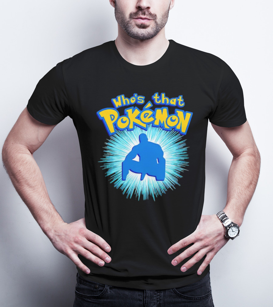 Who's That Pokémon Barry Wood Silhouette Burst T-Shirt