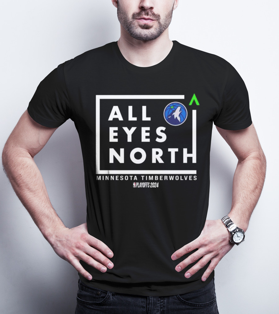 Minnesota Timberwolves All Eyes North NBA Playoffs T-Shirt