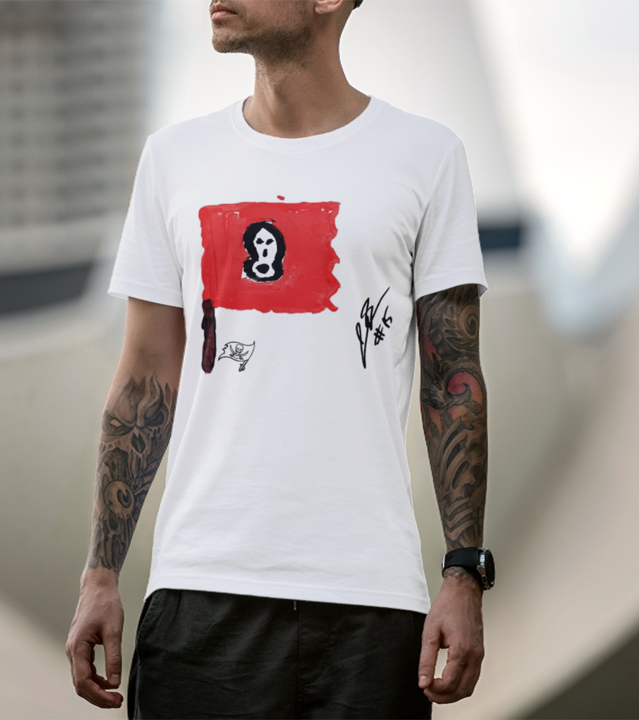 Rookies Paint Tampa Bay Buccaneers Flag Artwork #15 T-Shirt